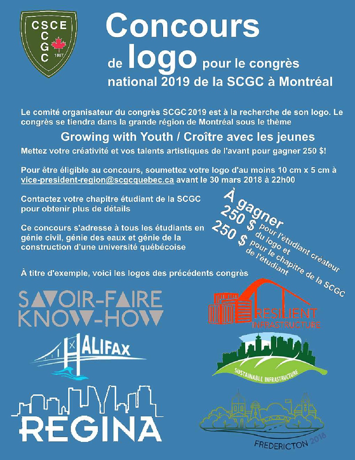 Prochains Évènements – Concours de logo pour le congrès national 2019 ...